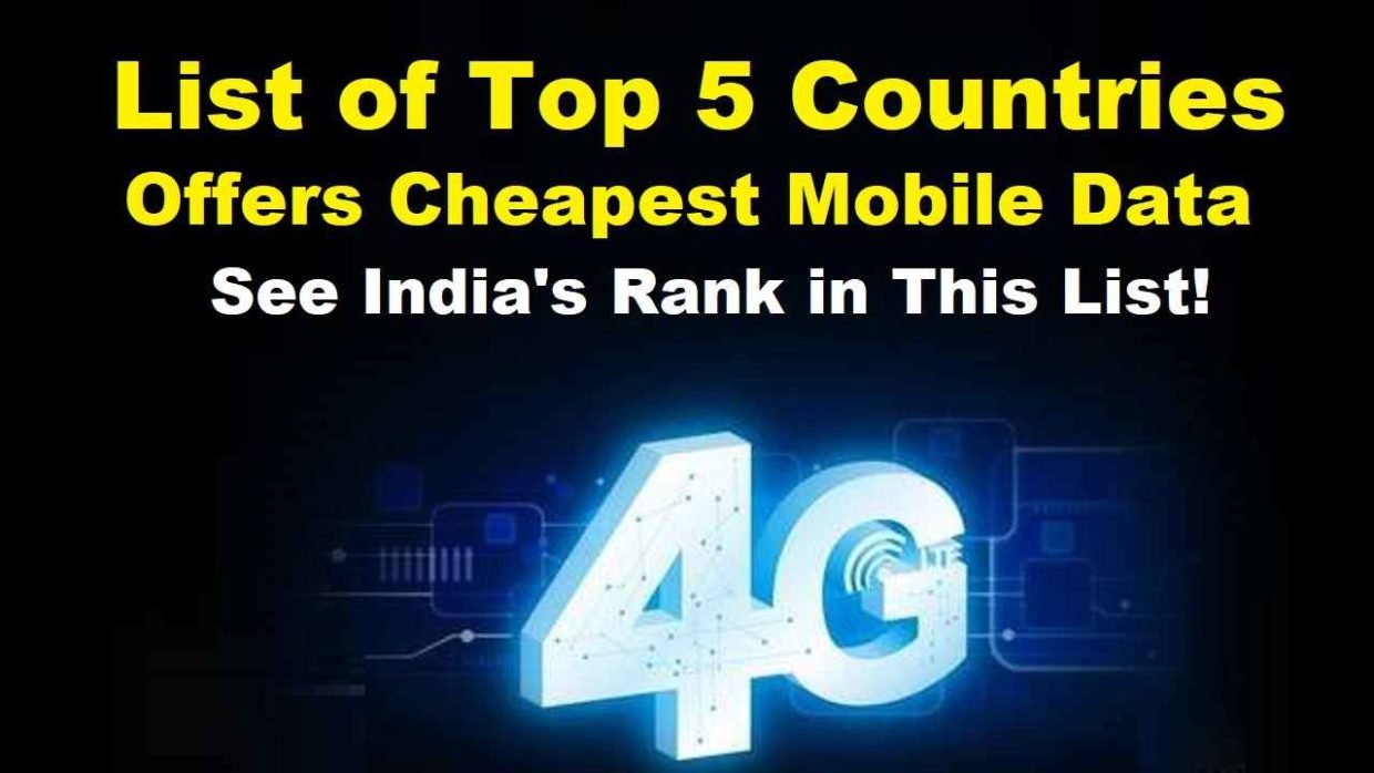 Countries Offering Cheapest 1GB Mobile Data: See India's Rank in This ...